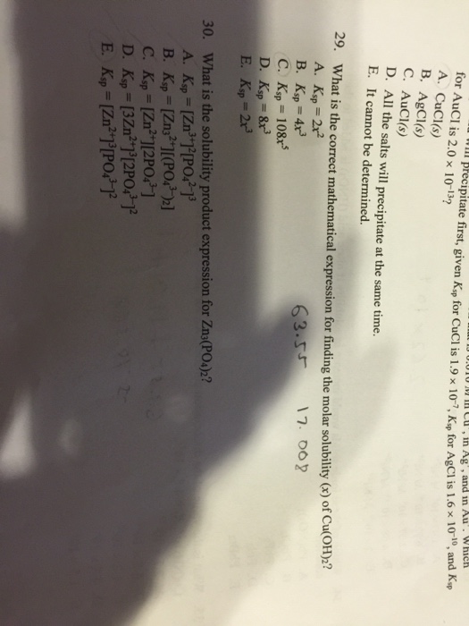 Solved What is thE correct mathematical expression for | Chegg.com