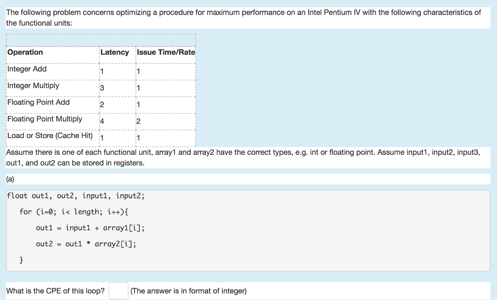 Solved The following problem concerns optimizing a procedure | Chegg.com