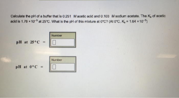 Solved Calculate the pH of a buffer that is 0.2b 1 M acetic | Chegg.com