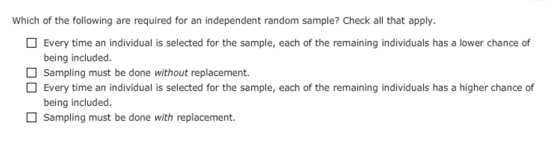 Solved Which of the following are required for an | Chegg.com