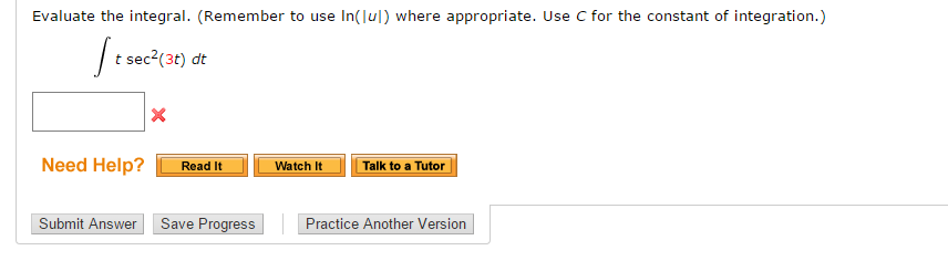 Solved Evaluate the integral. (Remember to use ln(|u|) where | Chegg.com