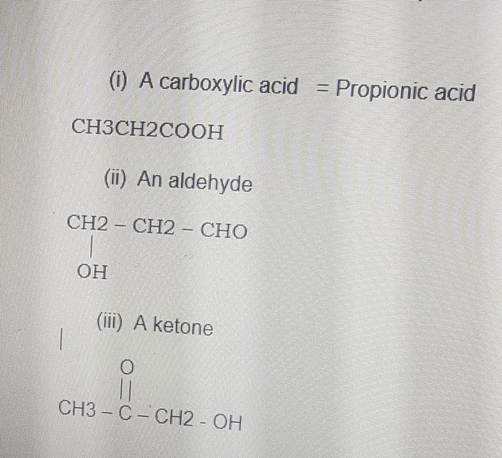 Solved comment on the physical properties of these organic | Chegg.com