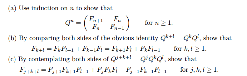 Solved 4. 20 pts) Recall the Fibonacci sequence, which is | Chegg.com