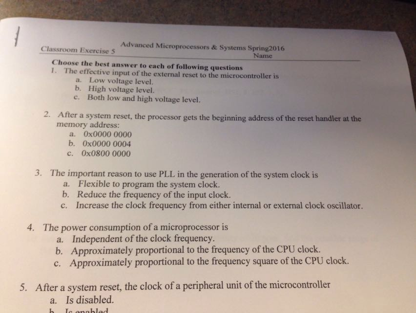 Solved Choose the best answer to each of following questions | Chegg.com