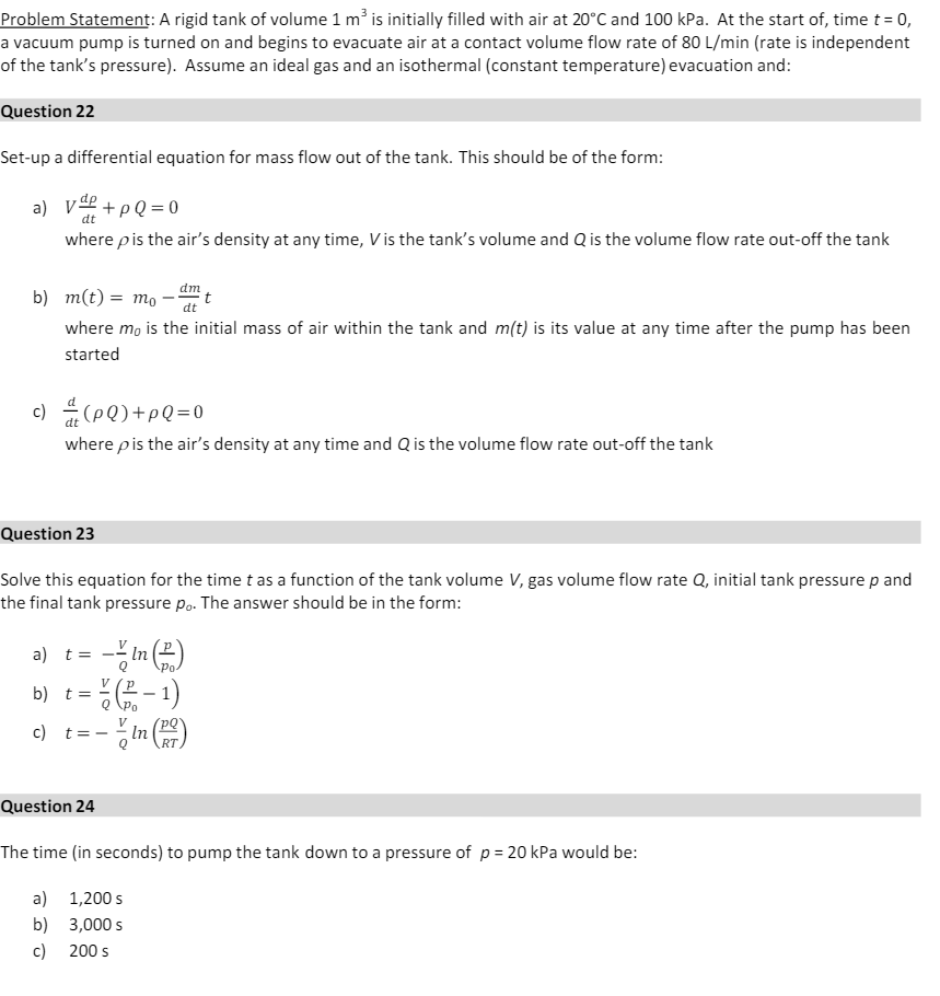 Solved A rigid tank of volume 1 m^3 is initially filled with | Chegg.com