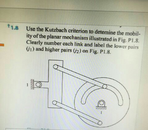 Solved Use the Kutzbach criterion to determine the mobility | Chegg.com