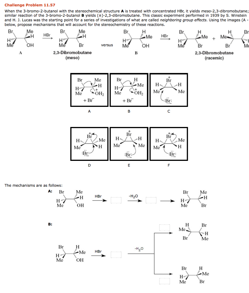 Solved Challenge Problem 11.57 When the 3-bromo-2-butanol | Chegg.com