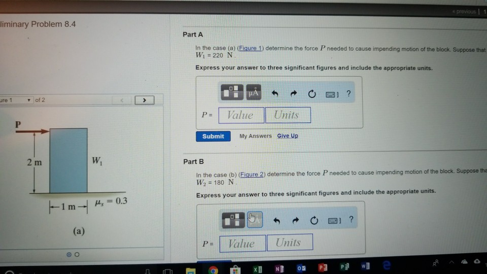 Solved previous 1 liminary Problem 8.4 Part A In the case | Chegg.com