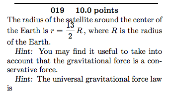 Solved The radius of the satellite around the center of the | Chegg.com