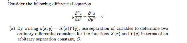 Solved Consider the following differential equation (a) By | Chegg.com