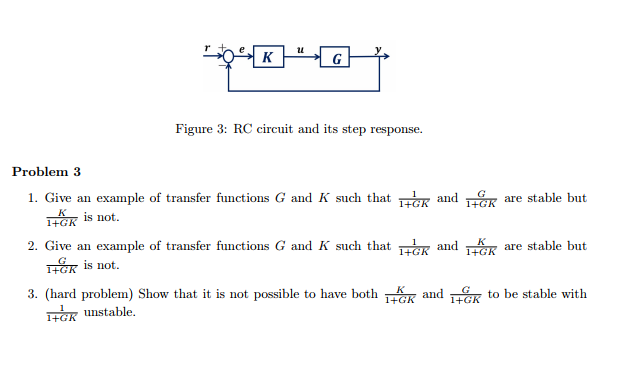Solved lL Figure 3: RC circuit and its step response. | Chegg.com