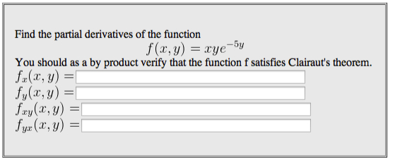 Solved Find the partial derivatives of the function f(x,y) | Chegg.com