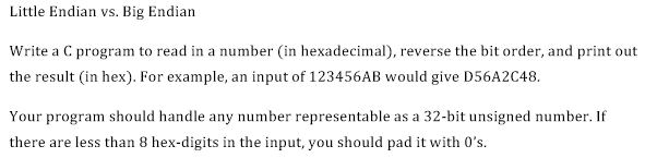Little Endian vs. Big Endian Write a C program to | Chegg.com