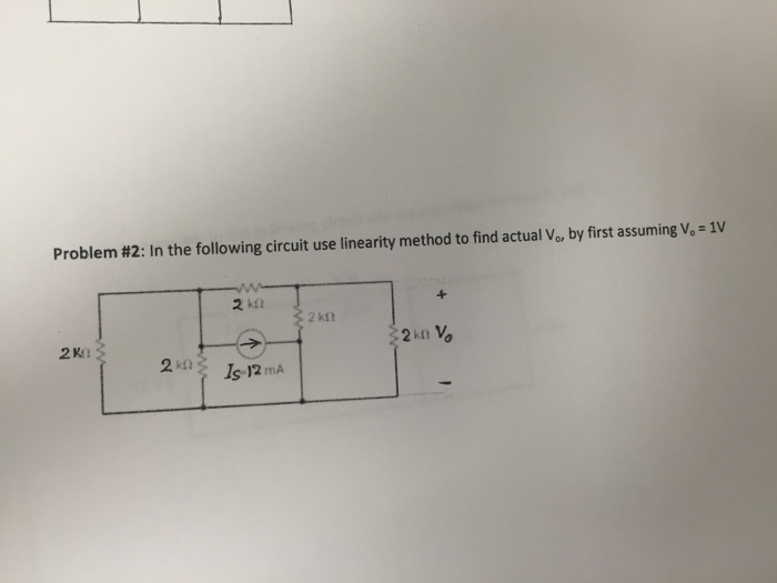 Solved In the following circuit use linearity method to find | Chegg.com Solved In the following circuit use linearity method to find | Chegg.com