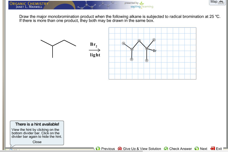 Solved Draw The Major Monobromination Product When The