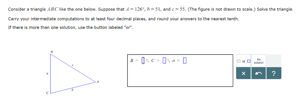 Solved Consider a triangle ABC like the one below. Suppose | Chegg.com Solved Consider a triangle ABC like the one below. Suppose | Chegg.com