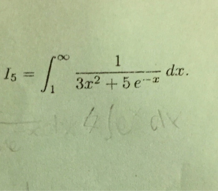 Solved This following Improper Integral CANNOT be evaluated. | Chegg.com