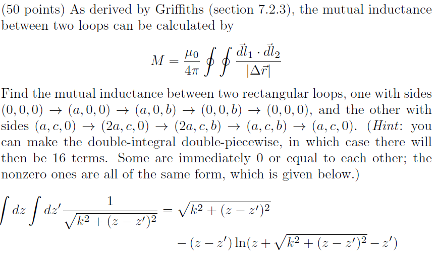 Solved (50 points) As derived by Griffiths (section 7.2.3), | Chegg.com