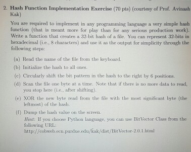 Solved You are required to implement in any programming | Chegg.com