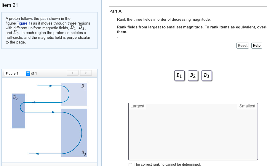 Solved A proton follows the path shown in the figure(Figure | Chegg.com