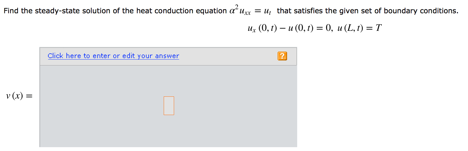 Solved Find the steady-state solution of the heat conduction | Chegg.com