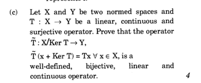 Solved Let X and Y be two normed spaces and T: X rightarrow | Chegg.com