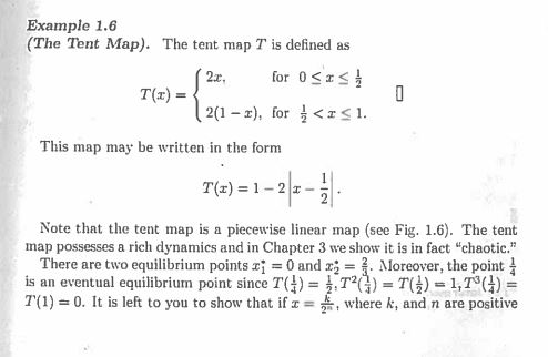 Solved Let T: [0, 1] rightarrow [0, 1] be the tent map | Chegg.com