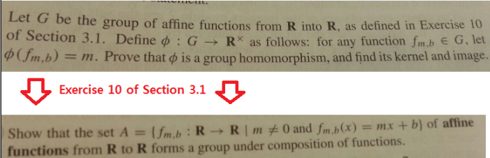 Solved Let G be the group of affine functions from R into R, | Chegg.com