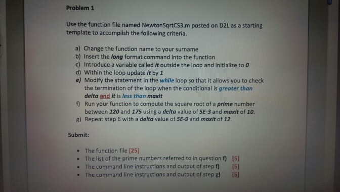 Solved Use the function file (provided) as a starting | Chegg.com