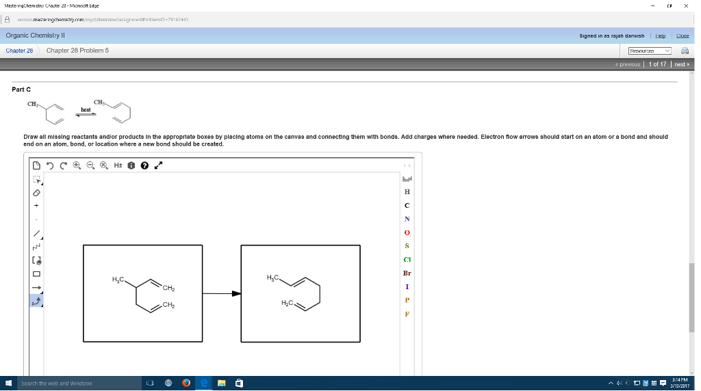 Solved Draw all missing reactants and/or products in the | Chegg.com
