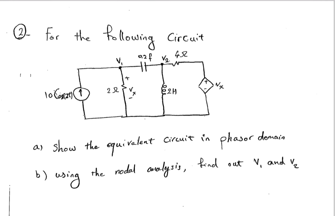 Solved For the following circuit Show the equivalent | Chegg.com