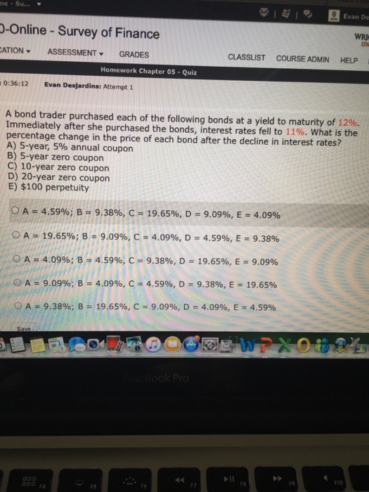 Solved A bond trader purchased each of the following bonds | Chegg.com