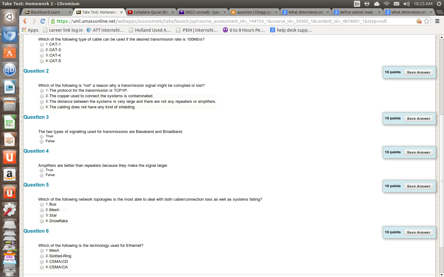 Solved Take Test: Homework 2 Chromium 10:23 AM x (6822 | Chegg.com