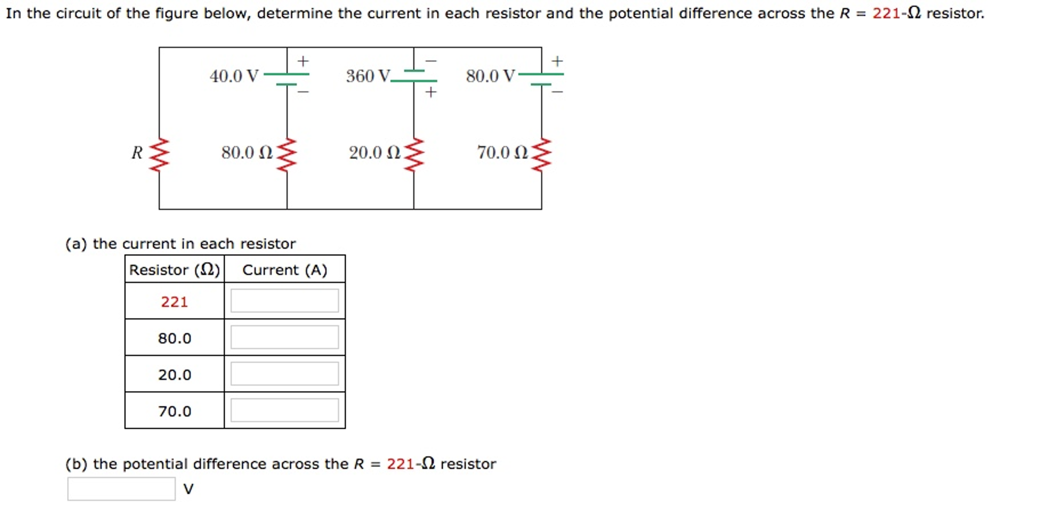 Solved In the circuit of the figure below, determine the | Chegg.com