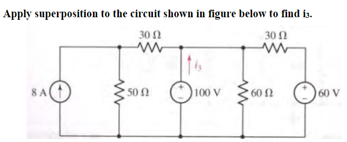 Solved Apply superposition to the circuit shown in figure | Chegg.com