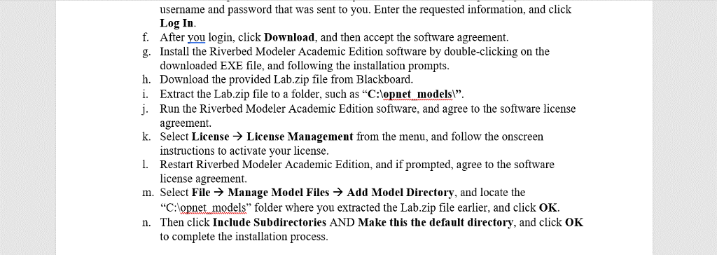 Installing Riverbed Modeler Academic Edition Before