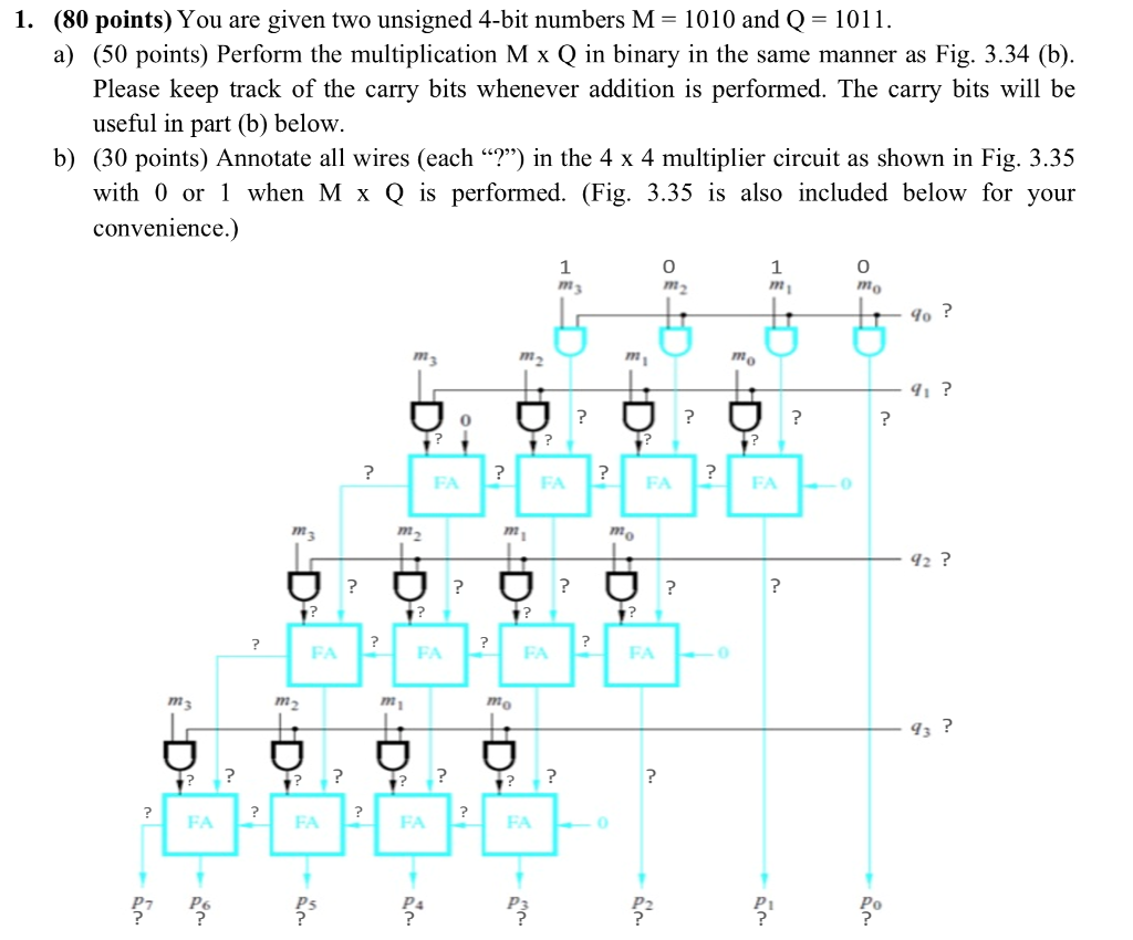 Solved I 80 Points You Are Given Two Unsigned 4 Bit 3800