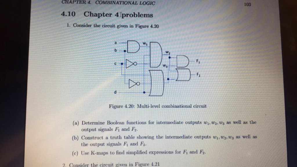 Solved CHAPTER 4. COMBINATIONAL LOGIC 103 4.10 apter 4 | Chegg.com