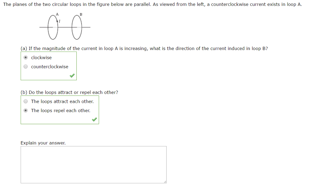 Solved The planes of the two circular loops in the figure | Chegg.com