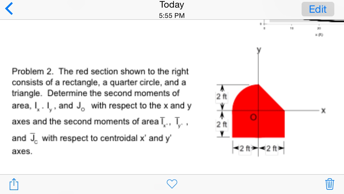 Problem 2. The red section shown to the right | Chegg.com