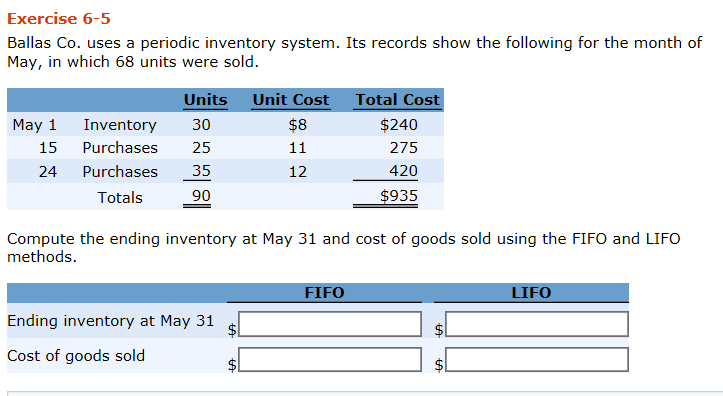 Solved Balias Co. uses a periodic inventory system. Its | Chegg.com