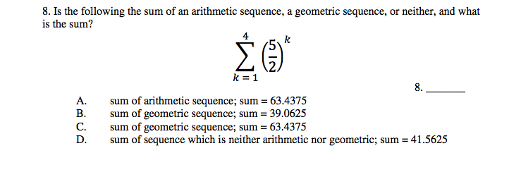 Geometric Sequence Sum