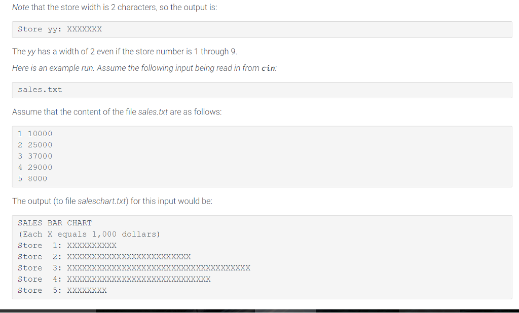 Solved In this program you will be reading sales information | Chegg.com