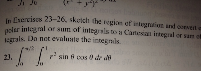 In Exercises 23-26, sketch the region of integration | Chegg.com