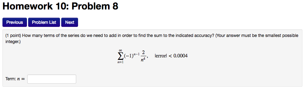 Solved Homework 10: Problem 8 Previous Problem List Next 1 | Chegg.com