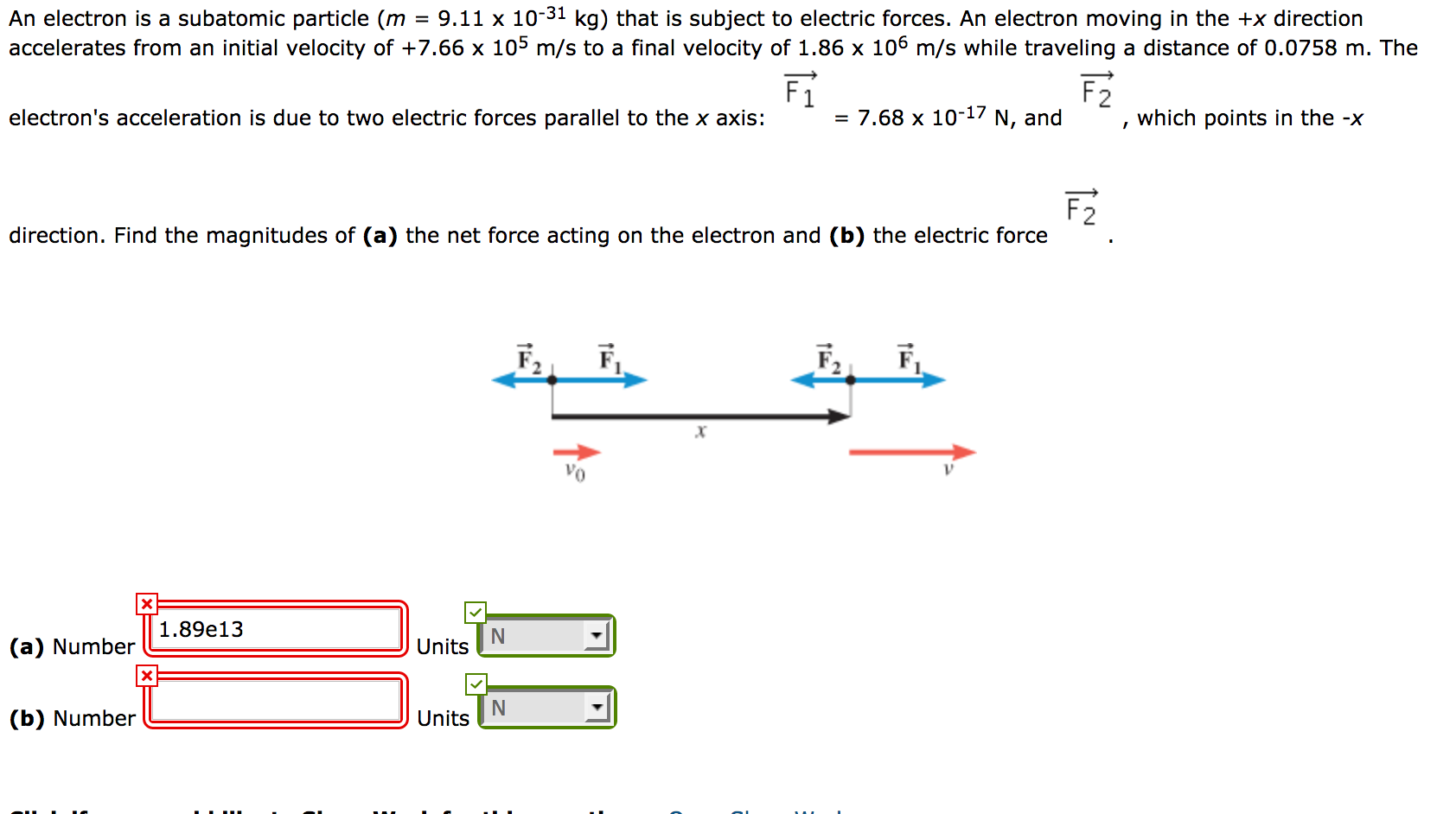 Solved An electron is a subatomic particle (m = 9.11 times | Chegg.com