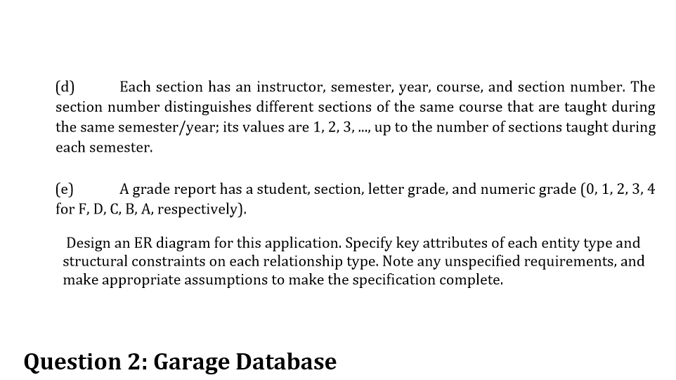 Solved Question 1: University Database Consider the | Chegg.com