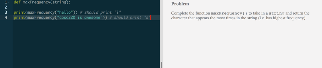 Solved PROBLEM FOLLOW DIRECTIONS Complete the function | Chegg.com
