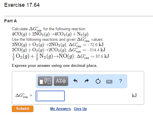 Solved Calculate Delta G_rxn^degree for the following | Chegg.com
