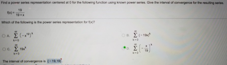 Solved Find a power series representation centered at 0 for | Chegg.com